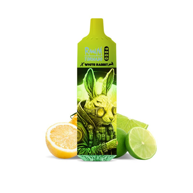 Lemon & Lime 9000 Puffs 0mg - White Rabbit